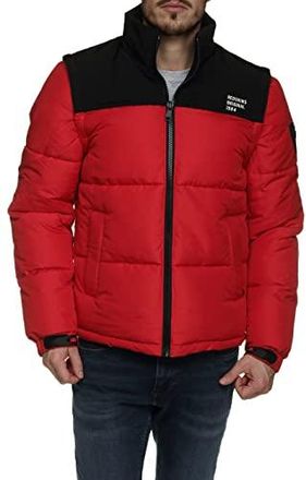 Redskins Puffer Hype Doudoune Homme, Red/Black