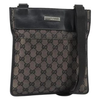 Gucci Pre-owned Canvas Vintage Umh&auml;ngetasche - - Pre-owned - Damen - Braun - ONE SIZE