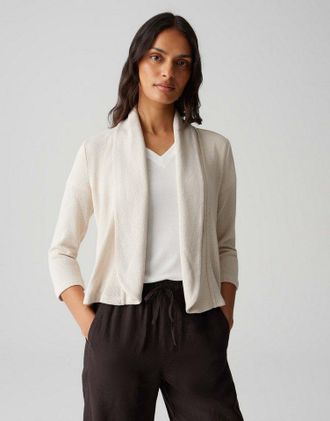 OPUS 3/4-Arm-Shirt SANDRINE BREEZE Regular in Feinstrick Optik