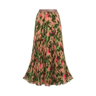 Mr & Mrs Italy Jupe longue pliss&eacute;e - Femme - Jupes - Multicolore - Taille: 34 FR
