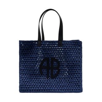 Anine Bing Raffia-Tragetasche - - Bags - Damen - Blau - ONE SIZE