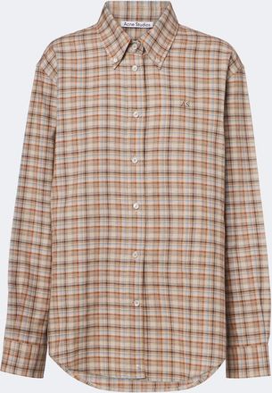 Acne Studios Hemd aus Baumwolle und Leinen