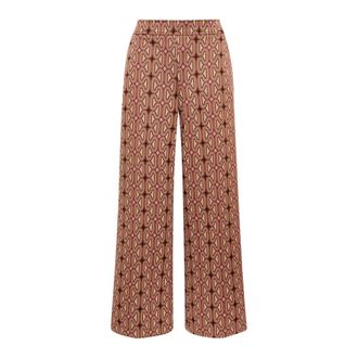 Maliparmi Maliparmi - Pantalon &agrave; cha&icirc;ne optique - Femme - Pantalons - Brun - Taille: 46 FR