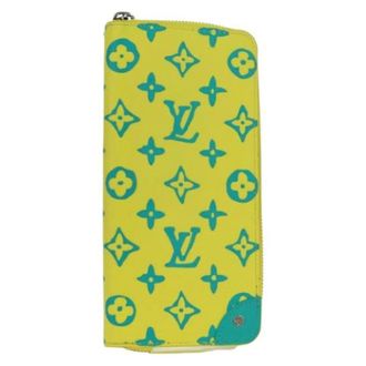 Louis Vuitton Portefeuille en toile Vintage Pre-owned - Femme - Pre-owned - Jaune - Taille: ONE Size