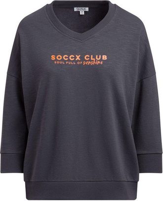 soccx Sweater mit &uuml;berschnittener Schulter