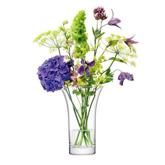 LSA International Flower Blumenvase, ausgestellt, Glas, Clear, H&ouml;he 22 cm