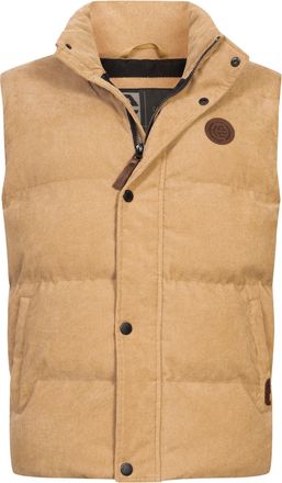 Indicode Herren INCobbyn Steppweste mit Rei&szlig;verschluss und Knopfleiste | Herrenweste Markenweste M&auml;nner Mojave, M