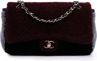 Chanel sac porté épaule Single Flap médium (2019) - Rouge