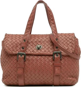 Bottega Veneta sac à bandoulière en cuir Nappa (2012-2025) - Rouge