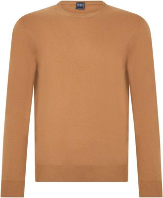 Fedeli Homme, Pulls, Brun, Taille: M Tricot ras du cou