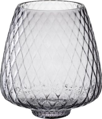 Leonardo Giulia Windlicht - 1 Stück - aus Strukturiertem Glas - dekoratives Windlicht - stimmungsvolle Beleuchtung - Wohn- und Essbereich - stilvoll - Moderne 