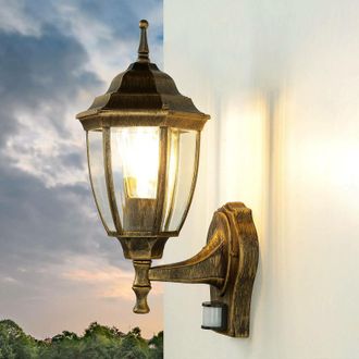 Licht-Erlebnisse Licht-erlebnisse - Antike Wand Au&szlig;enlampe Nizza mit Sensor