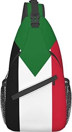 Generic Sac De Poitrine Drapeau Du Soudan Sac Léger Bandoulière Léger Et Étanche Femme Sacs Poitrine, Pour Cyclisme, Camping, Office