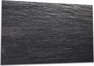 Wallario Herdabdeckplatte/Spritzschutz aus Glas, 1-teilig, 80x52cm, f&uuml;r Ceran- und Induktionsherde, Muster schwarz-wei&szlig;e Steintafel Optik