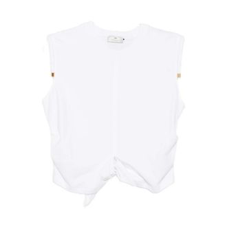Elisabetta Franchi Elisabetta Franchi T-Shirts und Polos - - Tops - Damen - Wei&szlig; - L