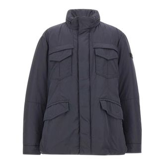 Peuterey Parka &agrave; rayures MFC - Homme - Vestes - Bleu - Taille: 3XL