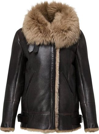 VSP Vsp, Femme, Vestes, Noir, Taille: 40 FR Vesna Toscana Shearling Jacket