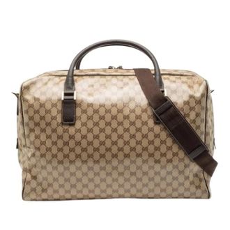 Gucci unisex, Pre-owned, Beige, Taille: ONE Size Sac de voyage en tissu doccasion