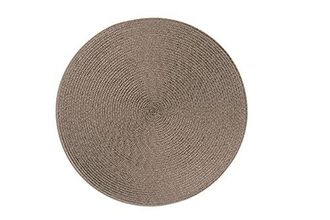 Excelsa Lot de 6 Sets de Table Ronds, Gris, diam&egrave;tre 36 cm