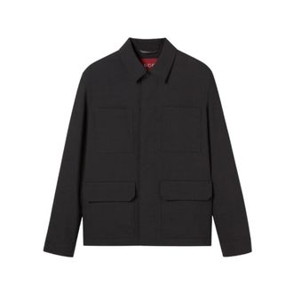 Gucci Wolljacke mit Selvedge-Detail - - Jackets - Herren - Schwarzk - L