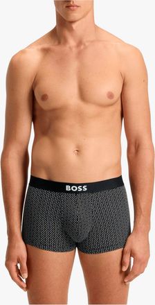 HUGO BOSS Lot de 3 boxers en coton m&eacute;lang&eacute;