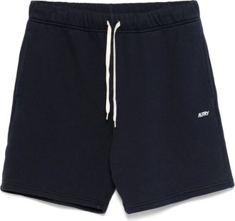 Autry Homme, Shorts, Bleu, Taille: XL Shorts Bleu Marine avec Cordon et Logo