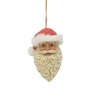 Enesco Jim Shore Heartwood Creek Weihnachtsmann-Kopf-H&auml;ngeornament, 10,7 cm, mehrfarbig