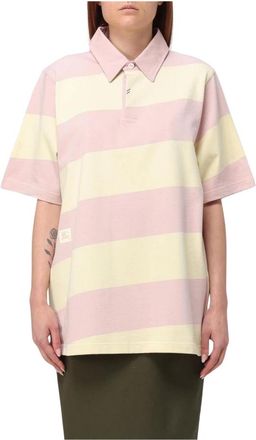 Burberry Femme, Tops, Beige, Taille: 34 FR Polo Ray&eacute;