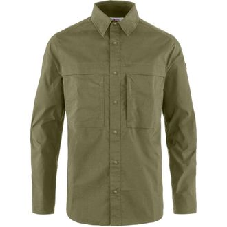 Fjällräven Herren Abisko Trail LS Shirt, Green, XXL