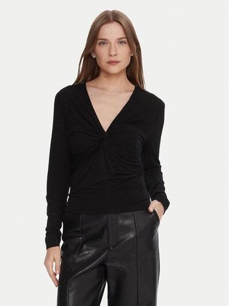 Lola Casademunt Bluse MF2515029 Schwarz Slim Fit
