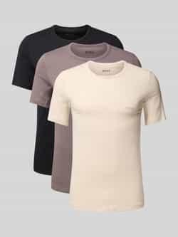 HUGO BOSS Regular Fit T-Shirt im 3er-Pack aus reiner Baumwolle