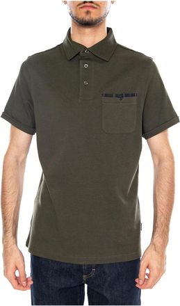 Barbour Homme, Tops, Vert, Taille: XL Polo Premium Corpatch Coupe Ajust&eacute;e
