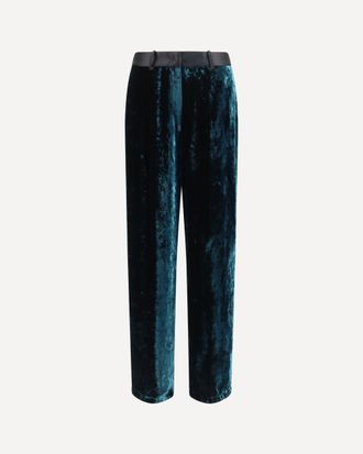 Forte_Forte FORTE_FORTE Moir&eacute; velvet tuxedo Pants Female I