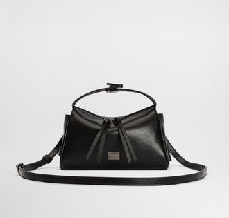 Dolce & Gabbana Vittoria Calfskin Handbag - Frau Schulter- Und Umh&auml;ngetaschen Schwarz Onesize