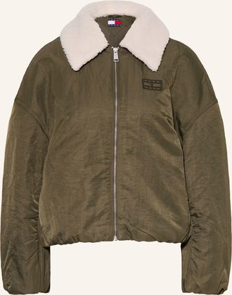 Tommy Jeans Blouson Mit Abnehmbarem Kragen gruen