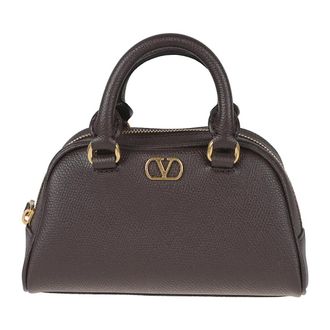 Valentino Garavani VLogo Signature Mini Bowling Bag - - Bags - Damen - Braun - ONE SIZE