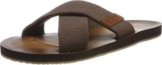 Aldo Herren DWELALIAN Peeptoe Sandalen, Braun (Dark Brown 22), 43.5 EU
