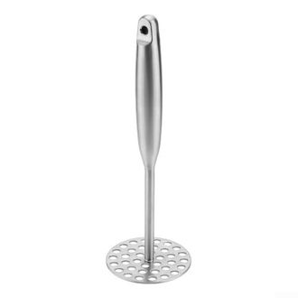 Generic Presse-pur&eacute;e en acier inoxydable avec base perfor&eacute;e pour pommes de terre, avocats, patates douces, haricots, longue poign&eacute;e confortable avec trou de s