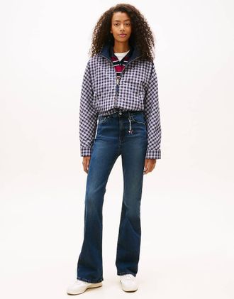 Tommy Jeans Sylvia - Jean évasé à taille haute - Bleu foncé