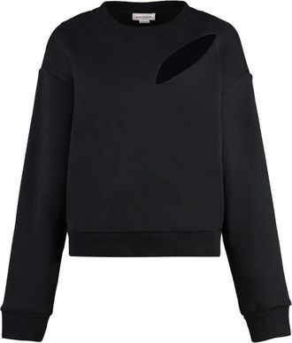 Alexander McQueen Damen, Sweatshirts & Hoodies, Schwarzk, MGr&ouml;&szlig;e