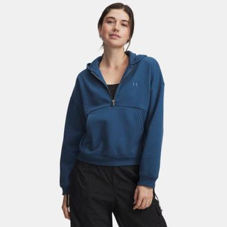 Under Armour Icon Fleece Hoodie mit.5-Zip f&uuml;r Damen Wham Blau / Wham Blau XXL