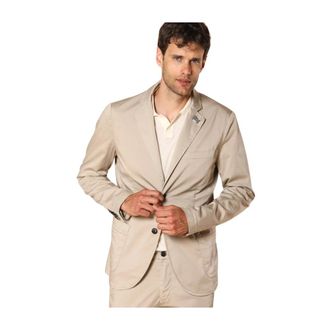 Mason's Homme, Vestes, Beige, Taille: 3XL Blazer de voyage avec détail