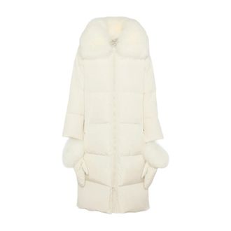 Yves Salomon Doudoune 110cm - - Coats - Damen - Wei&szlig; - M