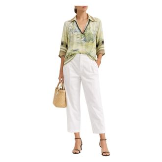 Seventy Femme, Blouses et Chemises, Multicolore, Taille: 38 FR Camicia in seta in fantasia