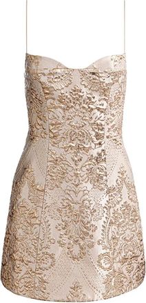 Alice & Olivia Femme, Robes, Beige, Taille: 32 FR Hallie Mini Dress