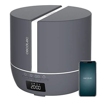 Cecotec Duftdiffusor PureAroma 550 Connected Stone. Kapazit&auml;t 500ml, LED-Display, Lautsprecher, Bluetooth-Steuerung, App, 12-Stunden-Timer, 3 Betriebsmodi, 30