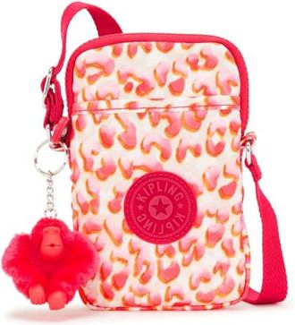 Kipling TALLY Sac de téléphone, sacs de téléphone, Latin Cheetah (Rouge)