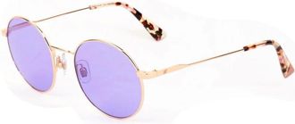 Web Eyewear Femme, Accessoires, Rose, Taille: ONE Size Lunettes de soleil &eacute;l&eacute;gantes &agrave; monture en m&eacute;tal