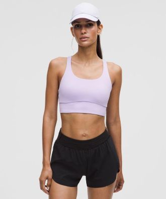 lululemon Energy Longline-BH mit mittlerem Halt f&uuml;r B-D-Cups Evolve f&uuml;r Frauen - Gr&ouml;&szlig;e 2XS in Lavender Frost
