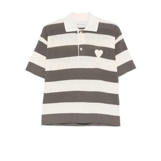 Ami Polo Shirt - - Tops - Herren - Grau - M